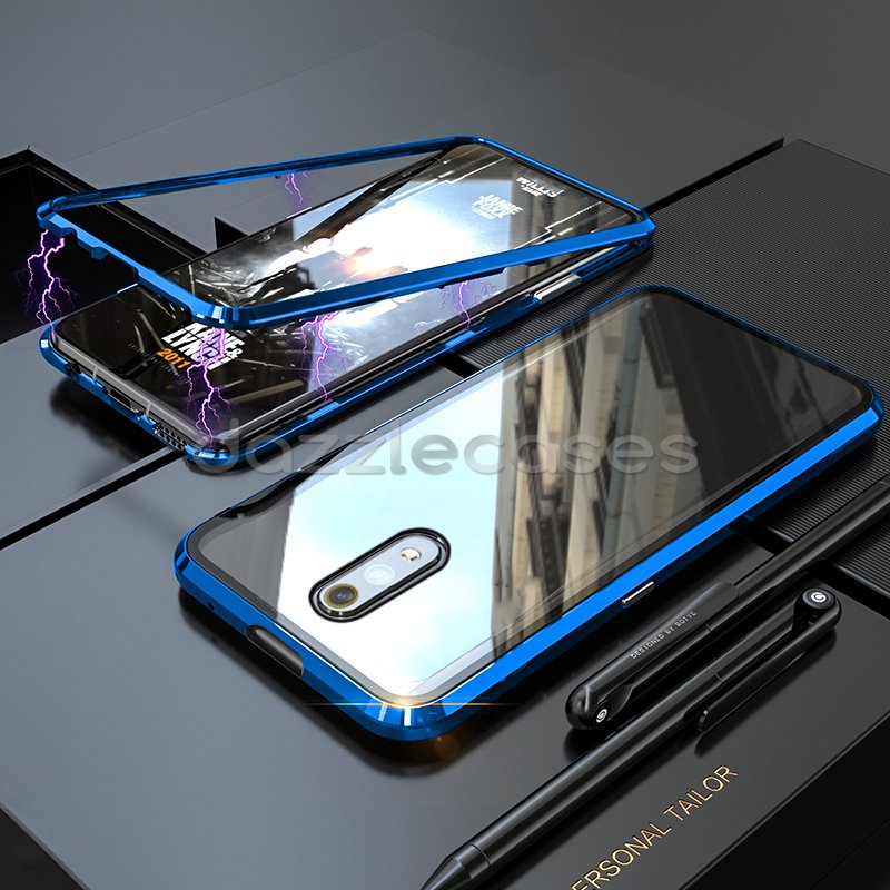 Realme X Electronic Magnetic Glass Back Cover & Case | dazzlecases