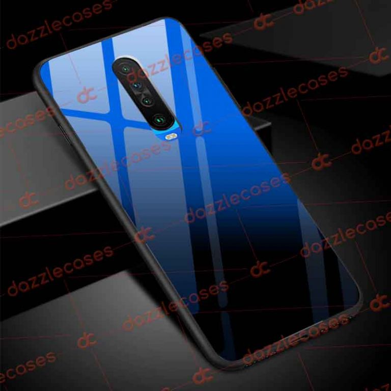 Poco X2 Real Glass Case with Soft Silicon Sides Mobile Cover