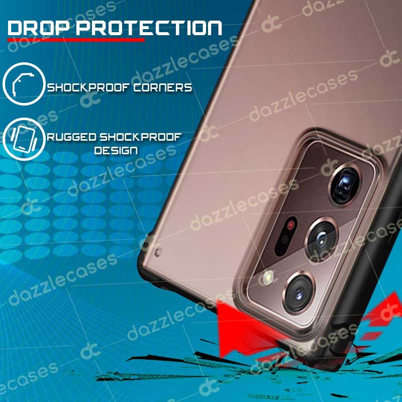 Samsung Galaxy Note 20 Ultra Frosted Translucent ShockProof Bumper ...