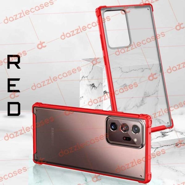 Samsung Galaxy Note 20 Ultra Frosted Translucent ShockProof Bumper ...