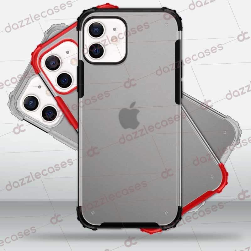 iPhone 12 Ultra Frosted Translucent ShockProof Bumper Mobile Back Case ...