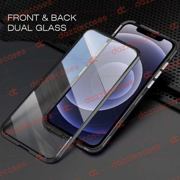 iPhone 12 3rd Gen Magnetic Case with Dual Glass Back Covers