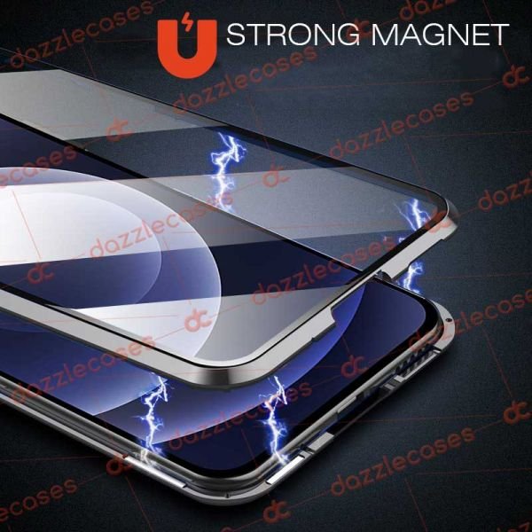 iPhone 12 3rd Gen Magnetic Case with Dual Glass Back Covers