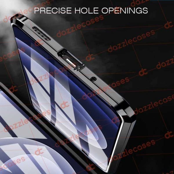 iPhone 12 3rd Gen Magnetic Case with Dual Glass Back Covers