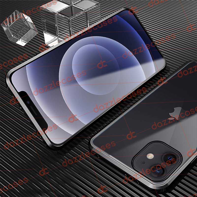 iPhone 12 3rd Gen Magnetic Case with Dual Glass Back Covers