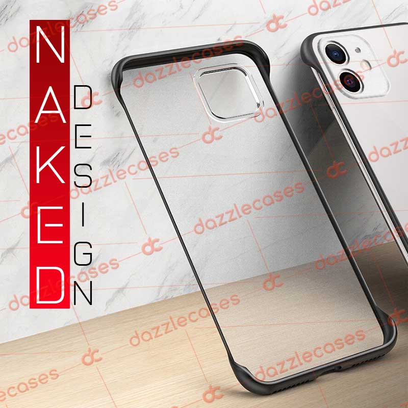 iPhone 12 Naked Borderless Ultra Slim Semi Transparent Back Cover