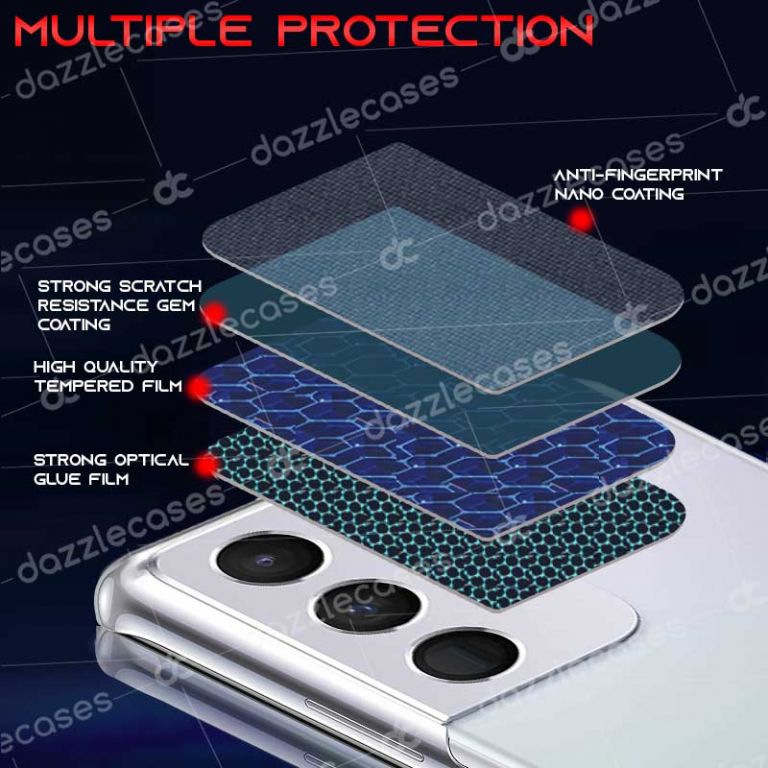 Samsung Galaxy S21 Ultra Camera Lens Protector Tempered Glass | dazzlecases